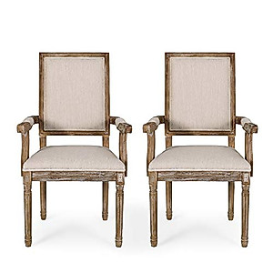 Christopher Knight Home Maria DINING CHAIR SETS, Wood, Beige + Natural