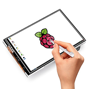 kuman for Raspberry Pi 3B+ TFT LCD Display, 3.5 Inch 480x320 TFT Touch Screen Monitor for Raspberry Pi Model B A+ SPI Interface with Touch Pen SC06