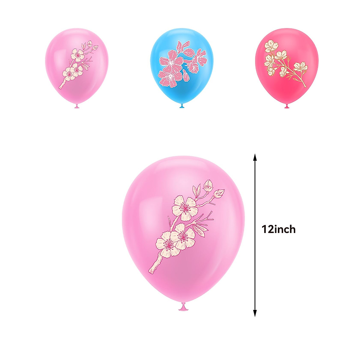 Cherry Blossom Party Decorations Cherry Blossom Birthday Party Supplies Japanese Decorations Includes Birthday Banner Cake Topper Cupcake Toppers Balloons for Wedding Bridal Baby Shower Decorations