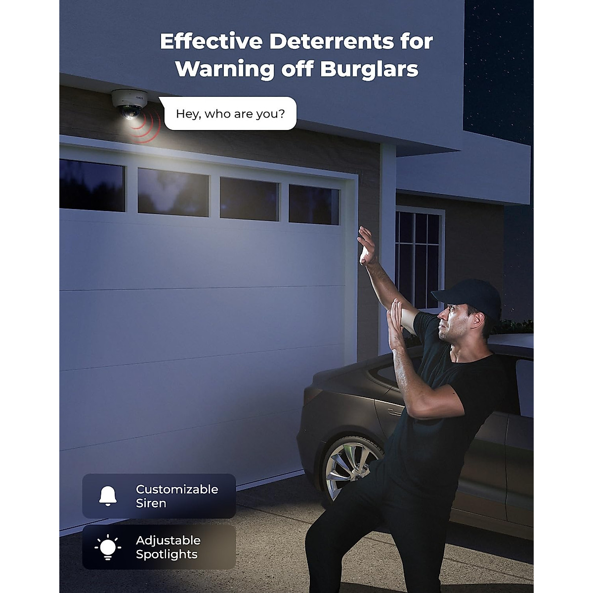 REOLINK 4K PoE Home Security Camera, IP Camera with 128 Degree, 2.8mm Lens, 5X Optical Zoom & IK10 Vandalproof for Outdoor Surveillance, Human/Vehicle/Pet Detection, No PT Supported, RLC-842A