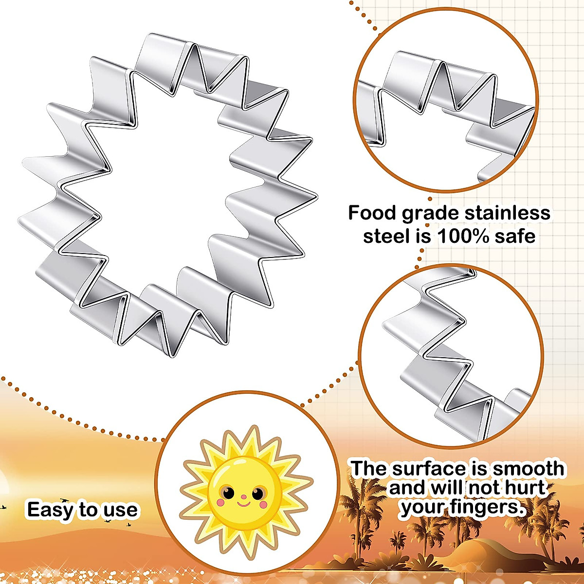 Didaey 10 Pieces Summer Pool Cookie Cutters Pineapple, Ice Cream, Flamingo, Flip Flop Sunglasses, Watermelon Cookie Cutters Molds for Summer Tropical Beach Pool Party Supplies Decorations