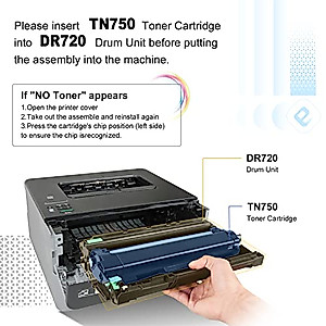 TN750 TESEN Compatible Toner Cartridge Replacement for Brother TN-750 TN750 TN-720 TN720 High Yield for Brother MFC-8710DW HL-5470DW MFC-8910DW HL-5470DWT HL-6180DW MFC-8950DW Printer 2 Packs