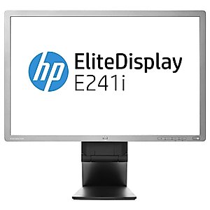 HP EliteDisplay E241i 24" 1920 x 1200 5,000,000:1 LED Monitor Silver HWP-F0W81A8#ABA (Renewed)