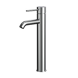 Ivanees Single Handle Bathroom Faucet, Hot & Cold Mixer Tap for Wash Basin, Bathroom Sink Faucet, Solid Brass Faucet, Chrome Finish, 1 Hole Deck Mounted Bath Faucet
