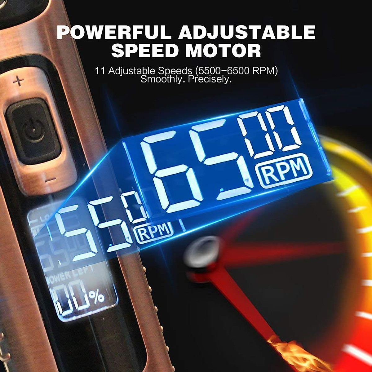 Professional Cordless Hair Clippers for Men (Up to 7 Hour Run Time) Titanium Ceramic Blade LED Display Charger Stand Mens Valentines Day Gifts