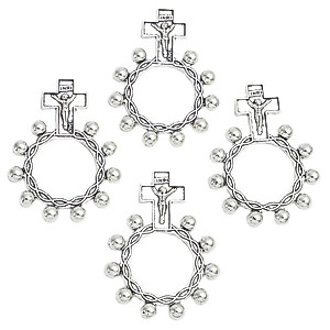 100pcs of Religious Anello Preghiera Finger Decade Rosary Ring