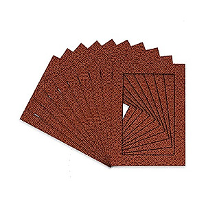 Pack of 25 Acid Free 16x20 Mats Bevel Cut for 11x17 Photos - Football Texture Precut Matboards For Pictures, Photos, Framing - 4-ply Thickness