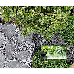 Natural Slate Stone -1 to 3 inch Rocks for Miniature or Fairy Garden, Aquarium, Model Railroad & Wargaming (2)