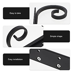 Cabilock 1 Set Wine Glass Hanging Holder Stemware Rack Hanger Free of Punch Wall- Mounted Goblet Rack Holder Kitchen Hanging Glass Storage Rack Organizer Black