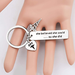 FOTAP Doctor of Physical Therapy Gift DPT Graduation Gift Medical Student Graduation Gift Doctorate Gift (DPT keychain)