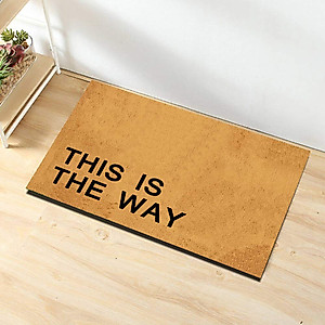 MOMOBO Funny Doormat Custom Indoor Doormat -This is The Way Doormat Welcome Mat Funny Front Door Mats Home and Office Decorative Entry Rug Garden/Kitchen/Bedroom Mat Non-Slip Rubber 23.6 x15.7 Inch