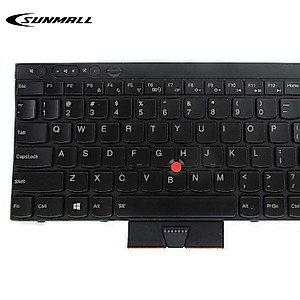 SUNMALL Keyboard Replacement with Pointer and Backlit Compatible with Lenovo IBM ThinkPad T430 T430S T430I X230 X230T X230I T530 W530 Laptop (Not Fit T430U X230S)