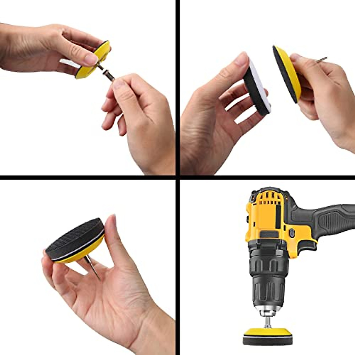 180 Pieces 1 Inch Sanding Disc, GOH DODD Wet Dry Sandpaper with Soft Foam Pad and Backing Pad 1/8 Inch Shank, 60-10000 Variety Grits Grinding Abrasive Sand Paper for Auto Metal Wood Grass Jewelry