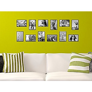 MCS Format Picture Frames, Gallery Wall Frames, Black, 5 x 7, 12-Pack