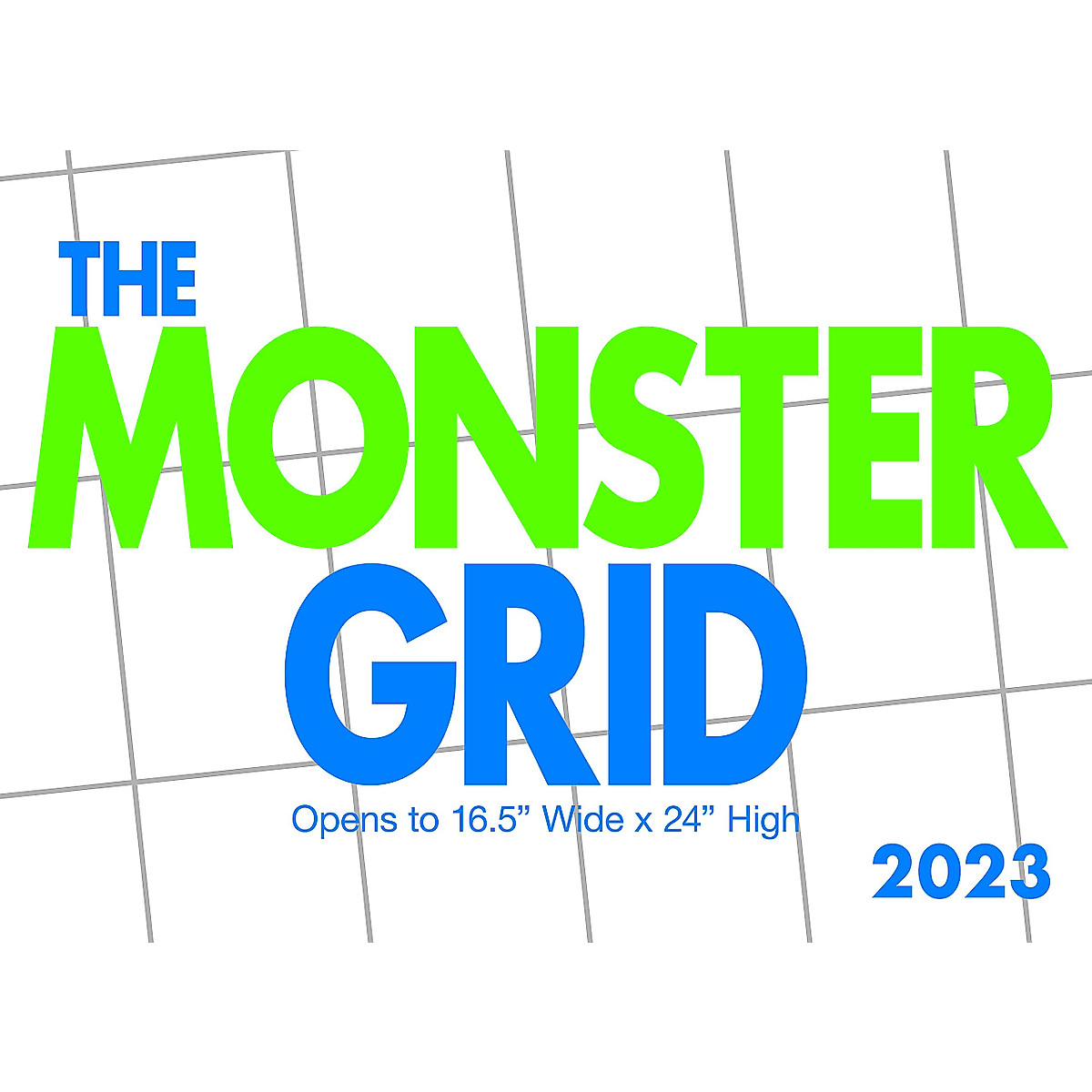 2023 Monster Grid Large Format Wall Calendar