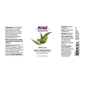 NOW Foods Eucalyptus Globulus Oil, 4 Fluid Ounce
