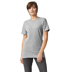 American Apparel Fine Jersey T-Shirt, Style G2001, Multipack, Heather Grey (2-Pack), Medium