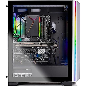 Skytech Chronos Gaming PC Desktop – Intel Core i5 12400F 2.5 GHz, NVIDIA RTX 4060, 1TB NVME SSD, 16GB DDR4 RAM 3200, 650W Gold PSU, 11AC Wi-Fi, Windows 11 Home 64-bit