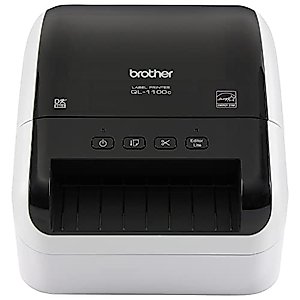 Brother QL-1100C Wide Format, Postage and Barcode Professional Thermal Label Printer, Black