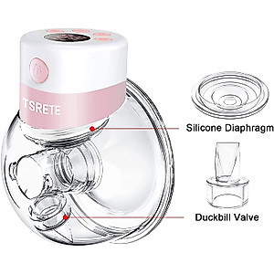 TSRETE Duckbill Valves & Silicone Diaphragm, Original TSRETE Electric Breast Pump Accessories