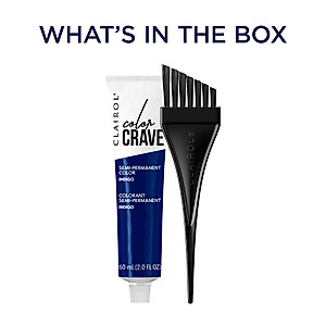 Clairol Color Crave Semi-Permanent Hair Dye, Indigo Hair Color, 1 Count