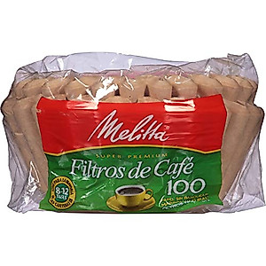 Melitta Basket Coffee Filters Natural Brown Unbleached 100 Count
