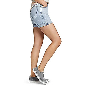 Eddie Bauer Women's Boyfriend Rolled Shorts, Bleached, 10