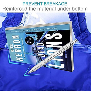 ZLYERT Clear Backpack, Heavy Duty Transparent Bookbag, Large See Through PVC Backpacks for Women and Men - Blue