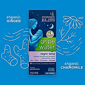 Mommy's Bliss - Gripe Water Night Time - 4 FL OZ Bottle