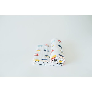 ADDISON BELLE – 2 Pack Swaddle Blanket – 100% Muslin Cotton Newborn Swaddle for Baby Boy/Girl – Soft Lightweight Baby Wrap + Receiving Blanket – Unisex – 47” x 47” (Cars+Trains)