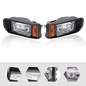 YUYANSHOP Club Car Halogen Headlight， Replacement For All 1993 & Up Golf cart Club Car DS OEM Style light PN#101988002 101988001