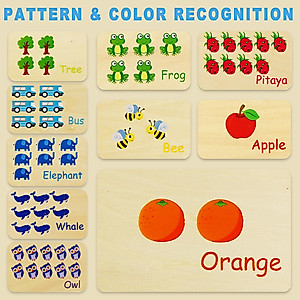 Wooden Number Counting Peg Board, Montessori Kids Math counters, Montessori Counting Toys for 3 4 5 Years Old Kids, Toddler Preschool Learning Toys, Kindergarten Homeschool Autism Learning Materials