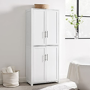 Crosley Furniture Savannah Tall Pantry, White