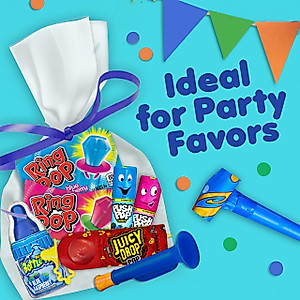 Bazooka Candy Brands Easter Candy Box - 18 Count Lollipops W/ Assorted Flavors From Ring Pop, Push Pop, Baby Bottle Pop & Juicy Drop - Easter Candy Gift Box for Easter Parties & Easter Egg Hunts