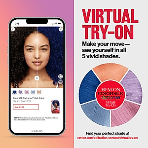 Bundle of Revlon Colorsilk Digitones with Keratin Hair Color in 95D Pastel Pink + Revlon Color Effects Highlighting Kit in 60 Platinum