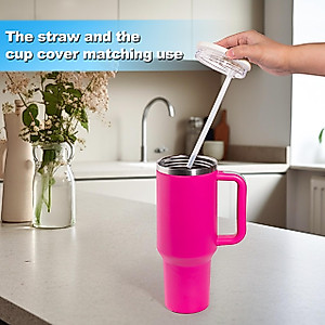 2 Pack 30 Oz Replaceble Tumbler Flip Straw Lid fit for Stanley Quencher H2.0 FlowState Tumber, Leak Proof Lid Replacement for Stanley Cup, Spill Proof Splash Reusable Dustproof Tumbler Cover