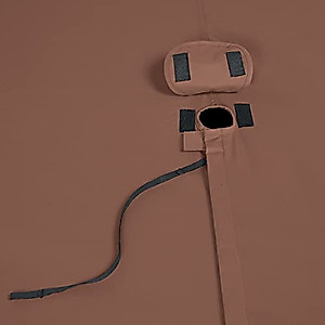 Duck Covers Ultimate Waterproof 108 Inch Rectangular/Oval Patio Table & Chair Set Cover with Umbrella Hole, Outdoor Table Cover