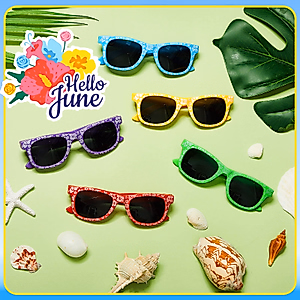 Buryeah 125 Hawaiian Luau Party Decorations Leis for Luau Party Hawaiian Glasses Hawaiian Luau Theme Party Supplies Tropical Summer Beach Party (Mixed Color)