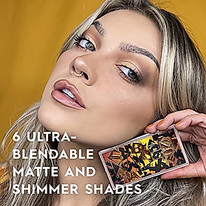 URBAN DECAY Naked Half Baked Mini Eyeshadow Palette - 6 Bronze-Toned Neutral Shades - Richly Pigmented & Ultra Blendable Mattes and High-Shine Shimmers - Up to 12 Hour Wear - Perfect for Travel