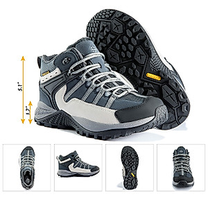 Wando Women's Winter Waterproof Boots Lightweight and hard-wearing Outdoor Hiking Shoes Anti slip Work Boots Tactical Boots.