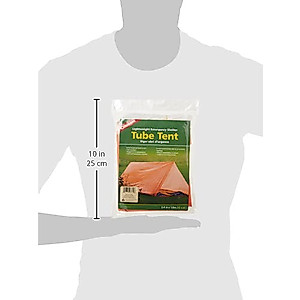 Coghlan's Emergency Tube Tent Orange ,8' x 5' x 2.5'