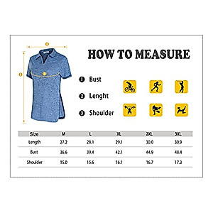 Workout Tops for Women Golf Tennis Polo Shirts Short Sleeve V Neck Loose Fit Plain Yoga T-Shirts Blue