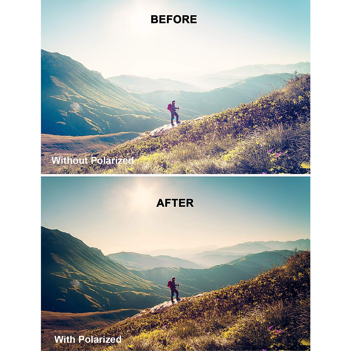 Fit Over Sunglasses Polarized Lens Wear Over Prescription Eyeglasses 100% UV Protection for Men and Women