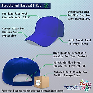 Baseball Cap Yo Amo Guatemala Embroidery Foreign Languages Spanish Acrylic Hats for Men & Women Strap Closure Royal Blue Design Only