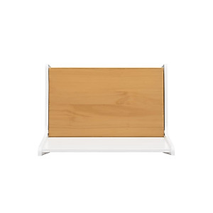 Linon Delk Wood 2 Tone Small Back Rest Bench in Honey and White