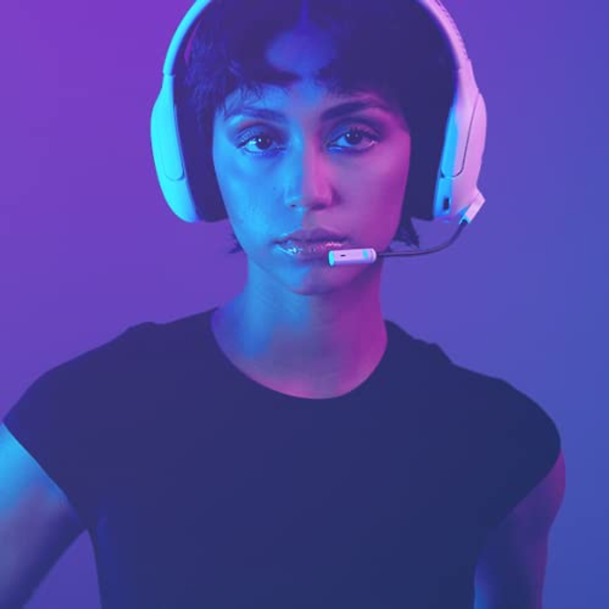 PDP AIRLITE PRO Wireless Power Stereo Gaming Headset with Noise Cancelling Microphone: Compatible with PS5/PS4/PS3 Console/PC, Comfortable Lightweight Headphones, Long Battery Life (Frost White)