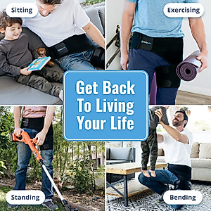 Bodymate® Hip Brace, Sciatica Pain Relief Devices - SI Belt/Sacroiliac Belt | Compression Wrap for Thigh, Hamstring, Joints, Arthritis, Pulled Muscles, Hip Pain | For Men & Women (Medium, Hip 32-44")