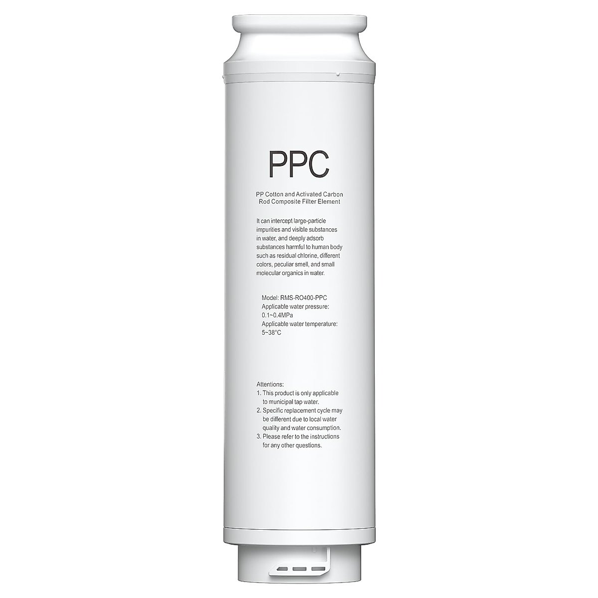 Reinmoson (RMS-WP-RO400-PPC) PPC Filter Replacement for RMS-WP-RO400 Reverse Osmosis System 12 Months Service Life