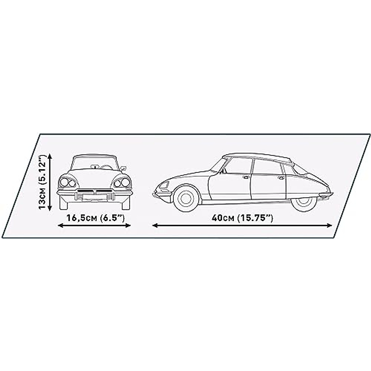 COBI Cars 1:12 Scale 1968 Citroën DS 21 Pallas Vehicle