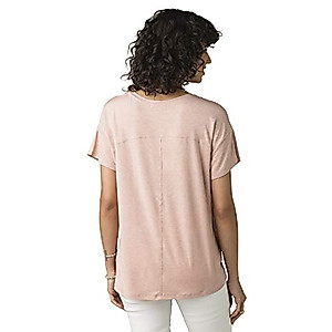 prAna Women's Foundation Slouch Top, Champagne Heather, Medium